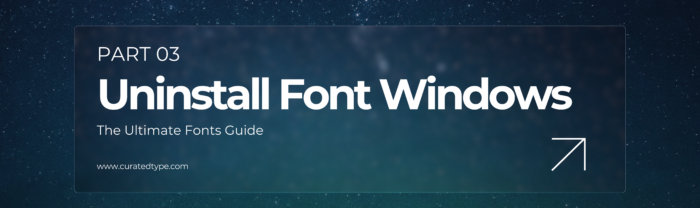 How to uninstall and remove fonts in Windows - Curated Type